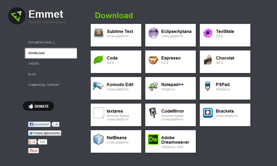 ウェブコーディングを倍速にするEmmet（新zen-coding）が使えるエディタ | 9ineBB